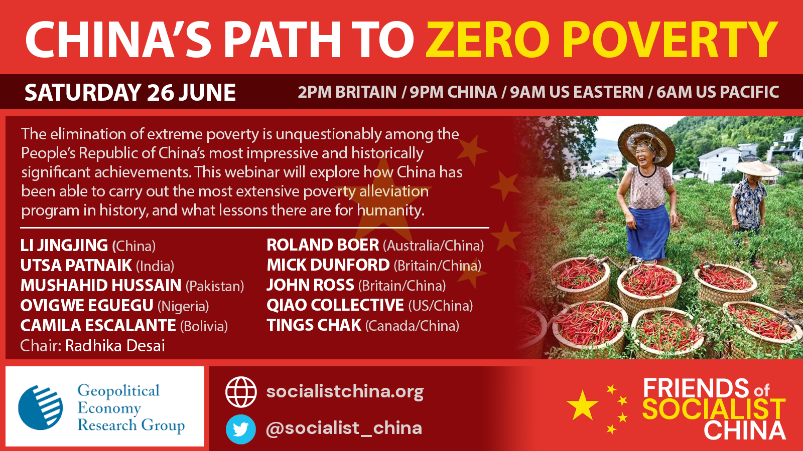 Webinar: China’s Path to Zero Poverty (Saturday 26 June) - Friends of ...