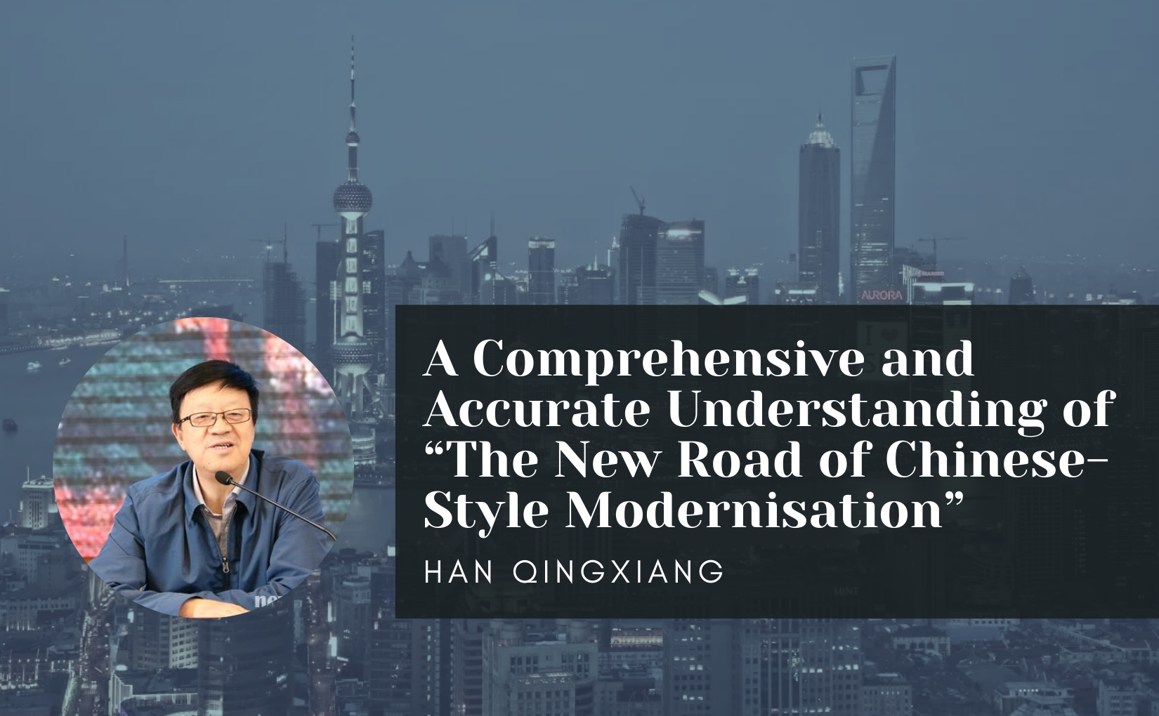 A Comprehensive and Accurate Understanding of “The New Road of Chinese ...